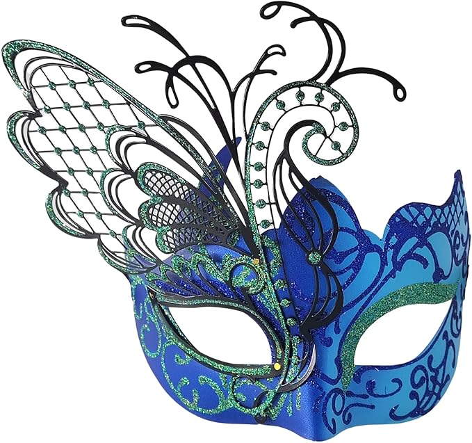 Venetian Blue Mask – Costume World